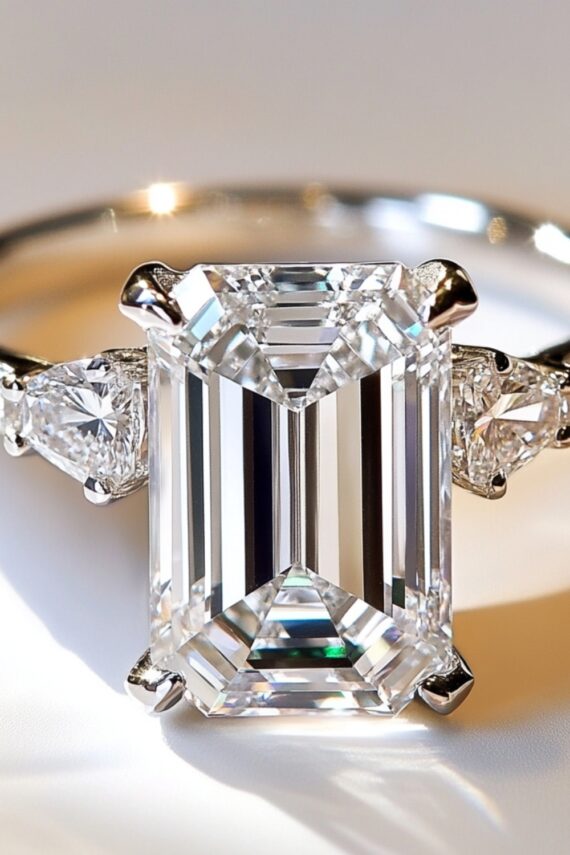 21 Gorgeous Emerald Cut Engagement Rings - Yeah Weddings