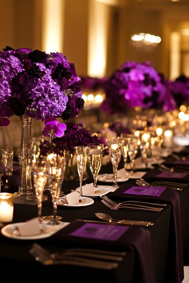 Black and Purple Wedding Ideas: Inspiration for a Bold and Elegant ...