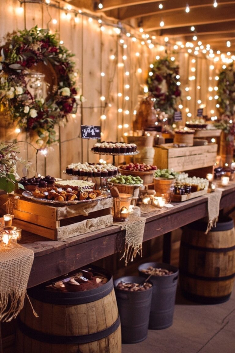 Rustic Wedding Dessert Tables: Create a Charming Display with Our ...