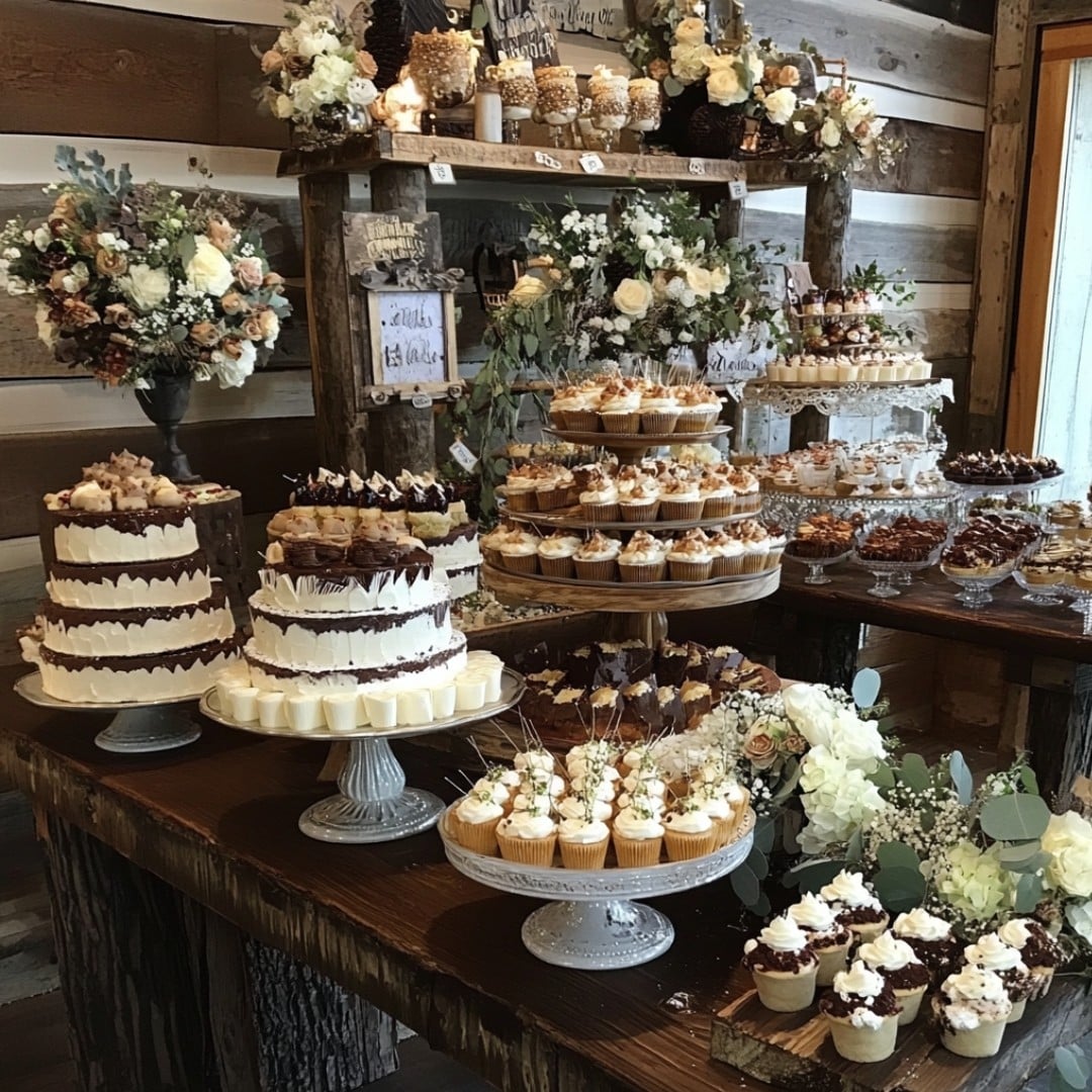 Rustic Wedding Dessert Tables: Create a Charming Display with Our ...