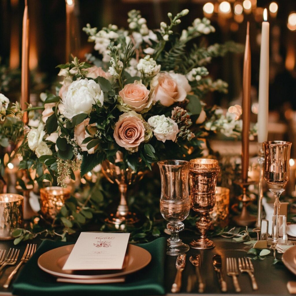 Stunning Emerald Green and Copper Wedding Colors: Tips & Style Guide ...