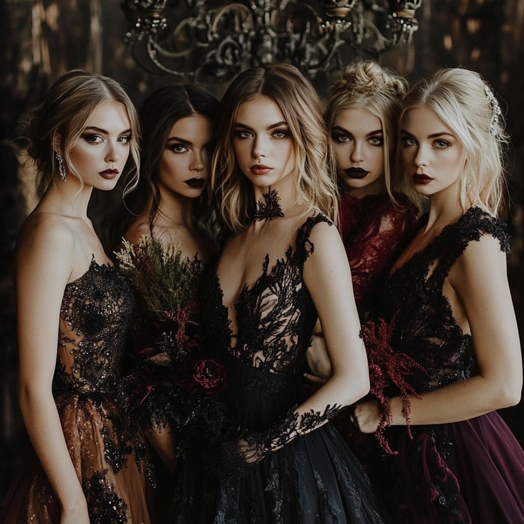 Stunning Halloween Bridesmaid Dresses: Ideas & Tips for a Spooky-Chic ...
