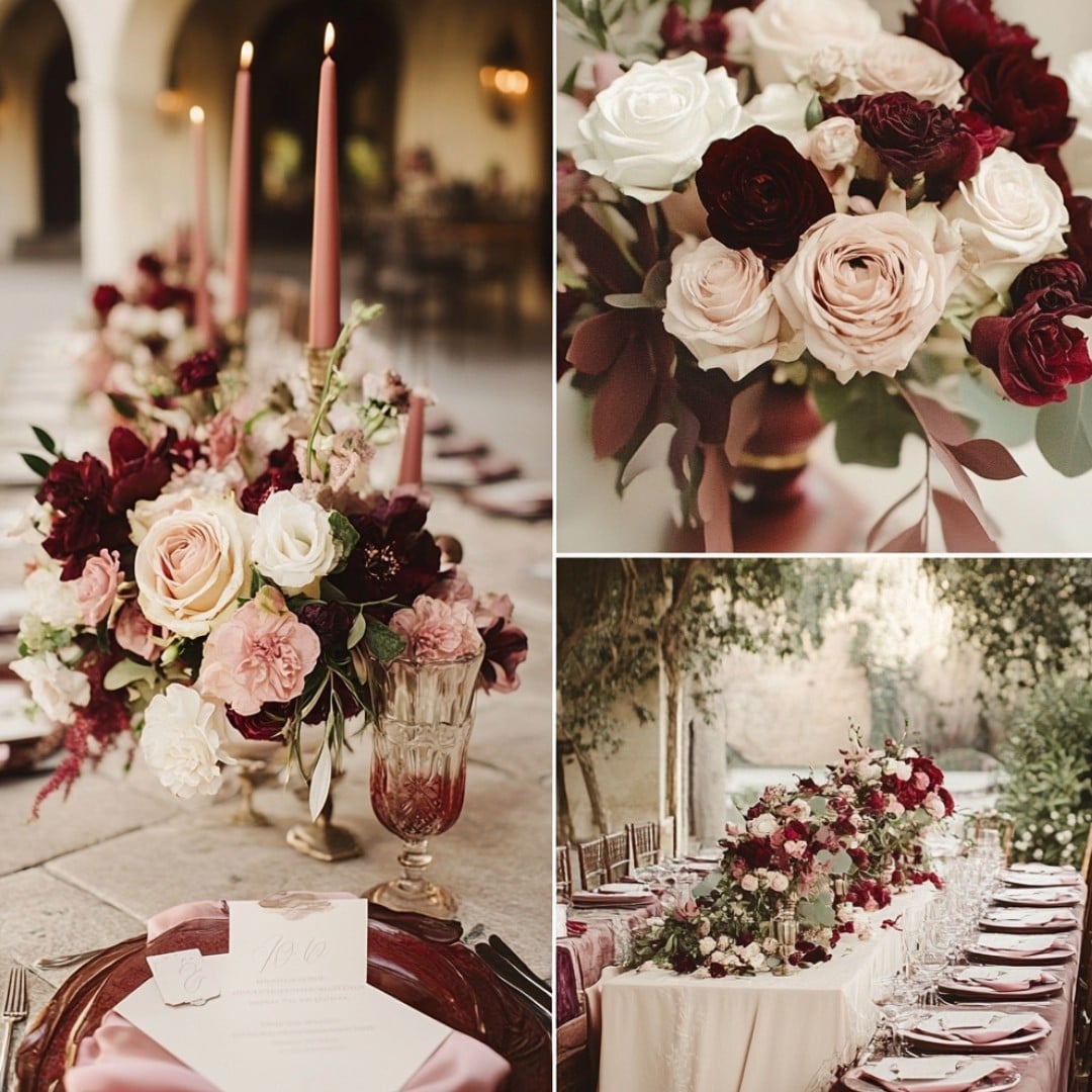 Marsala and Blush Wedding Colors: Tips for a Stunning Palette - Yeah ...