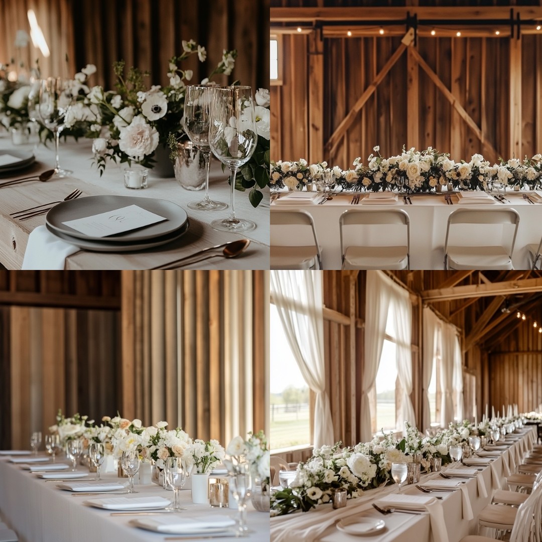 Charming Barn Wedding Table Settings: Tips & Ideas to Inspire - Yeah ...