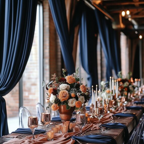 Stunning Navy Blue and Rust Wedding Colors | Discover Tips for a ...