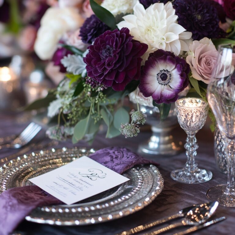 Stunning Plum and Silver Wedding Colors: Tips & Ideas You Need - Yeah ...