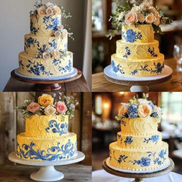 Delightful Blue and Yellow Wedding Cakes: Ideas & Tips to Inspire ...