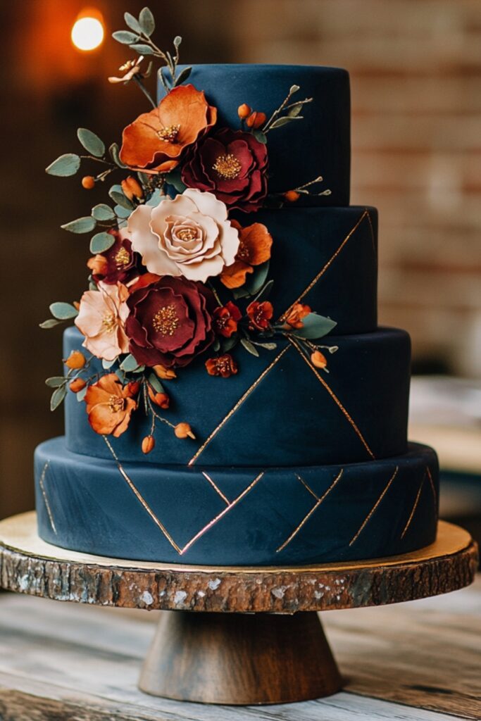 Stunning Navy Blue and Rust Wedding Colors | Discover Tips for a ...