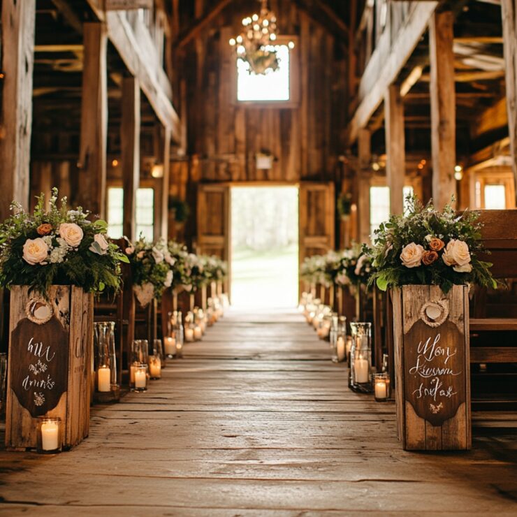 Stunning Barn Wedding Aisle Decor Ideas – Tips to Wow Your Guests ...