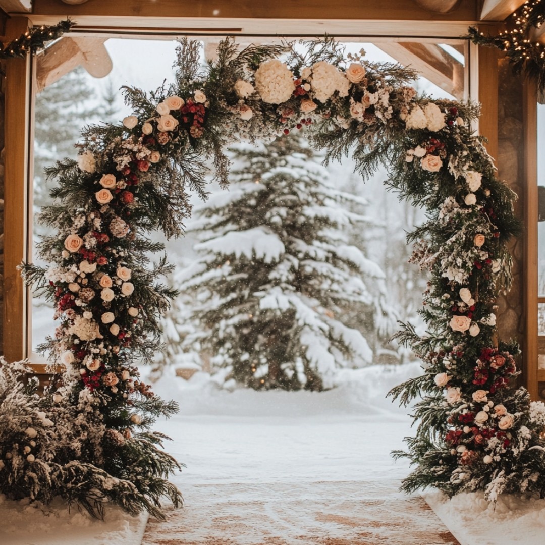 Enchanting December Wedding Arch Ideas: Your Guide to Magical Winter ...