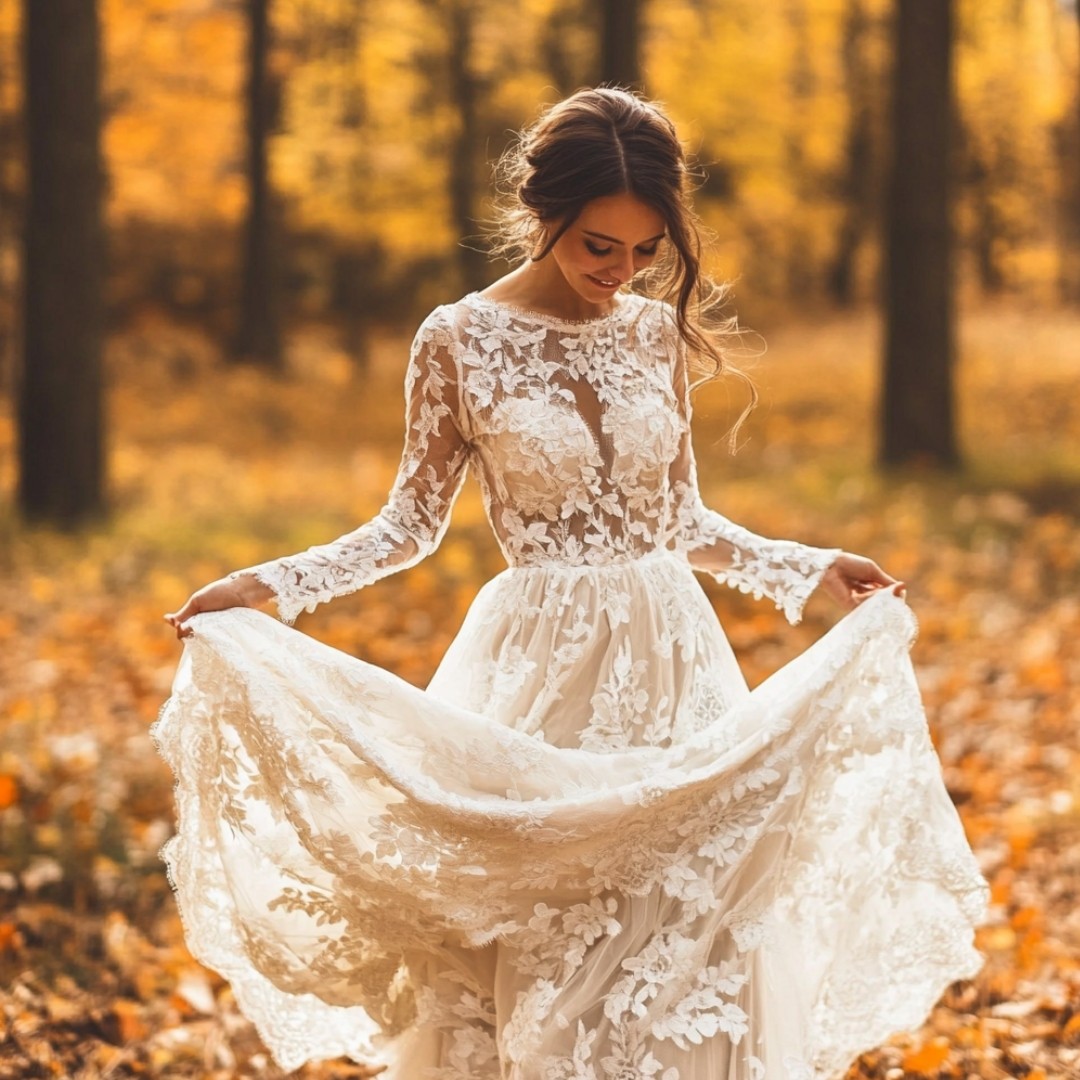 Stunning October Wedding Dresses: Tips & Ideas to Shine - Yeah Weddings
