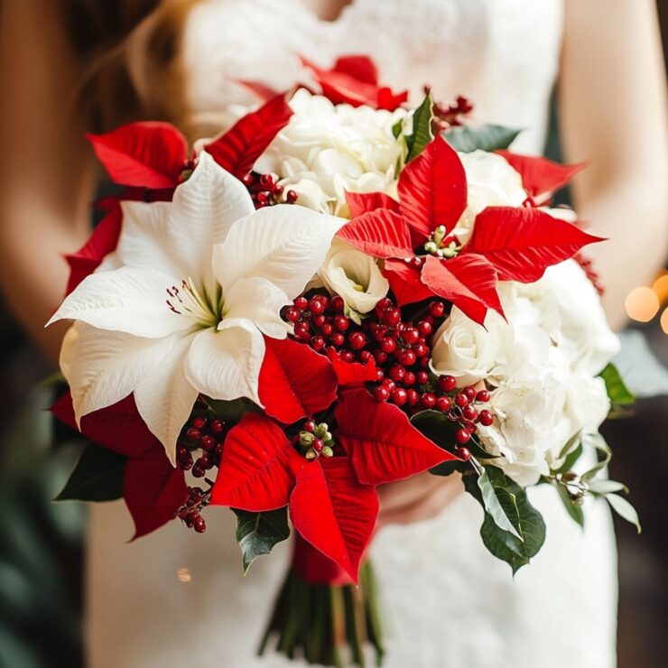 8 Festive Christmas Wedding Bouquet Ideas – A Must-See Guide - Yeah ...