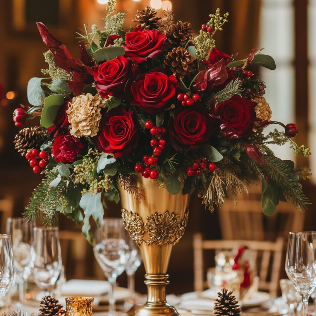 Stunning Christmas Wedding Centerpieces | Get Inspired Now - Yeah Weddings