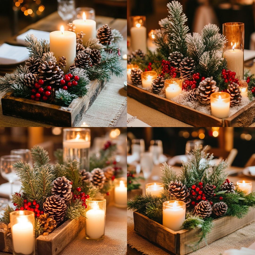 Stunning Christmas Wedding Centerpieces | Get Inspired Now - Yeah Weddings