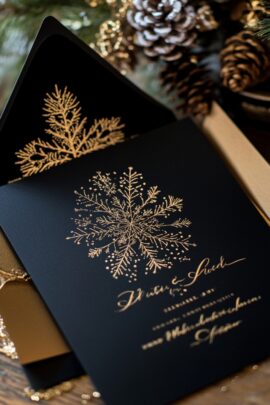 Black and Gold Winter Wedding Colors: Elegant Tips to Shine - Yeah Weddings