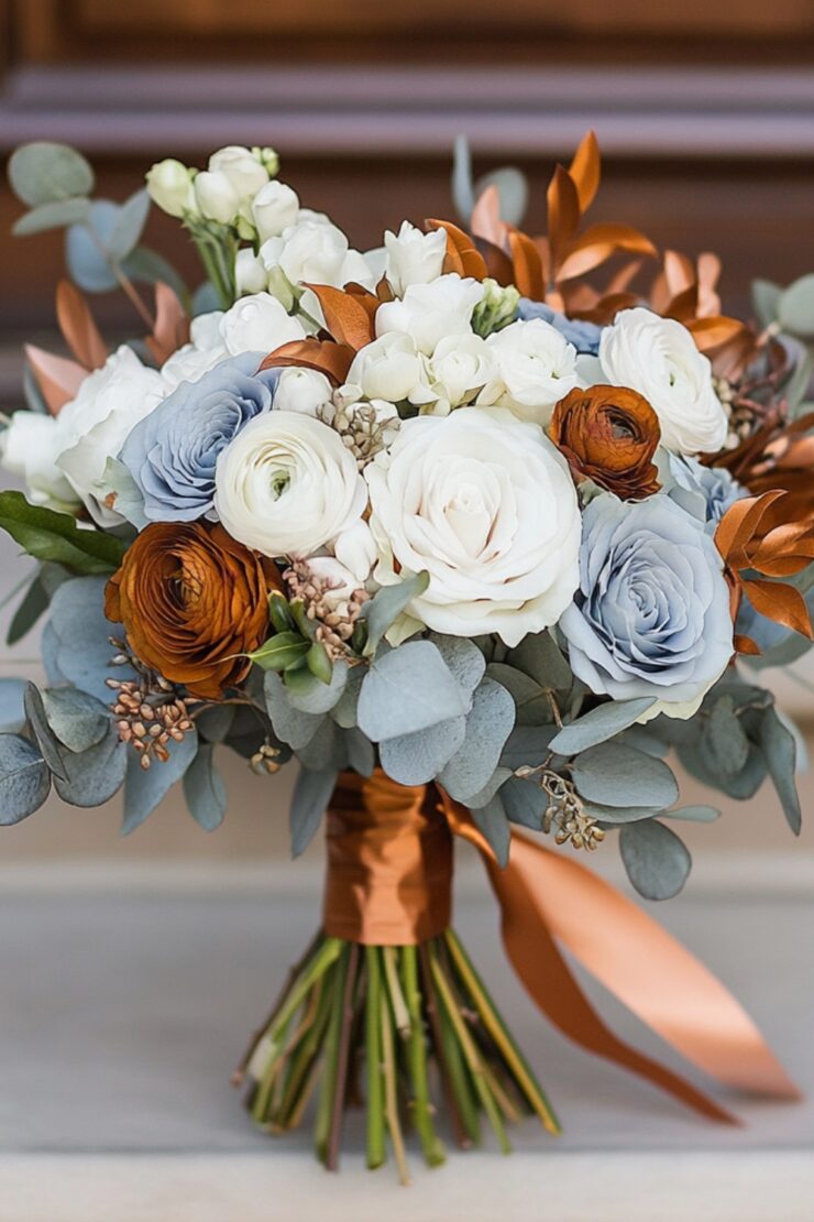 Dusty Blue and Copper Winter Wedding Colors: Stunning Tips to Inspire ...