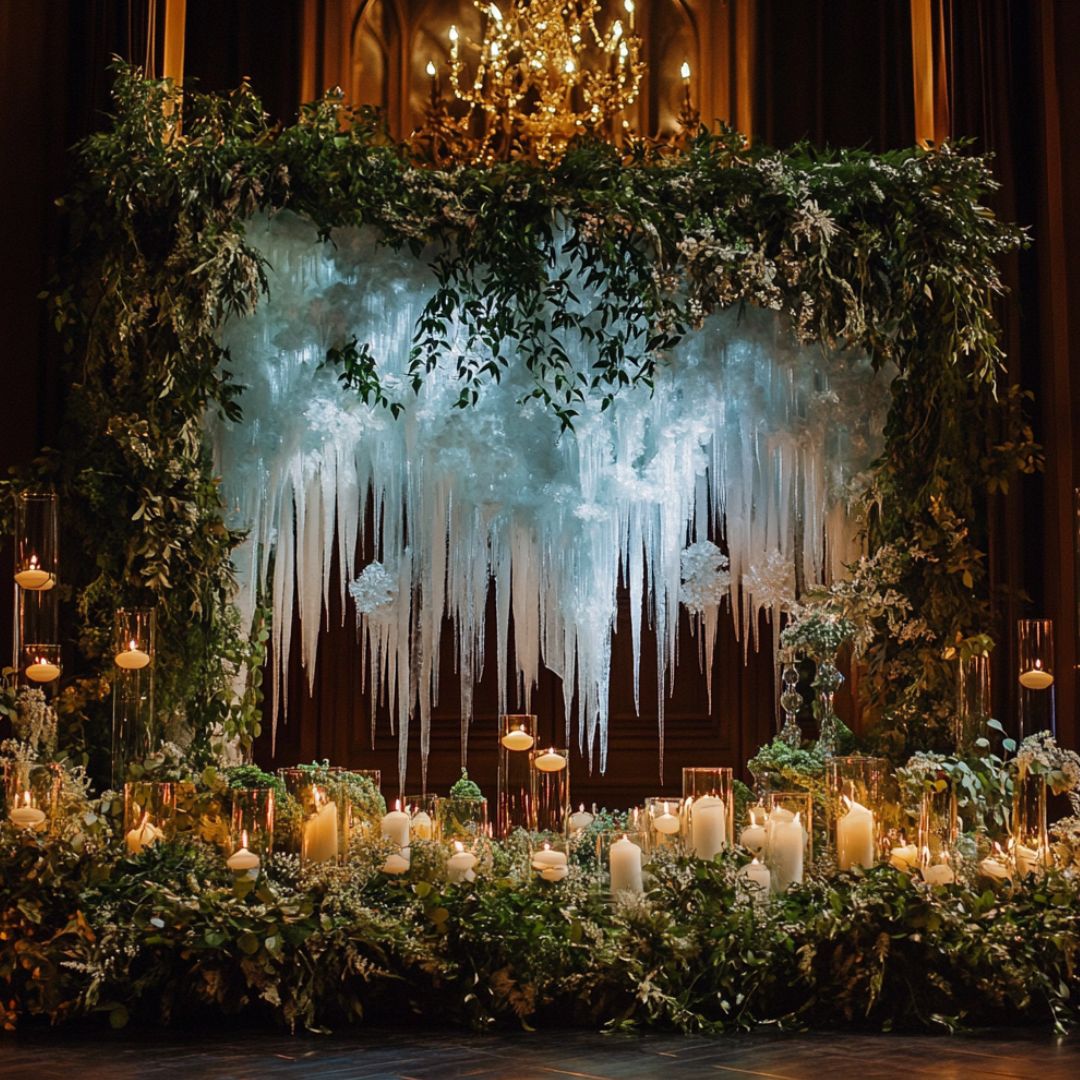 Stunning January Wedding Backdrop Ideas: Create a Winter Wonderland ...