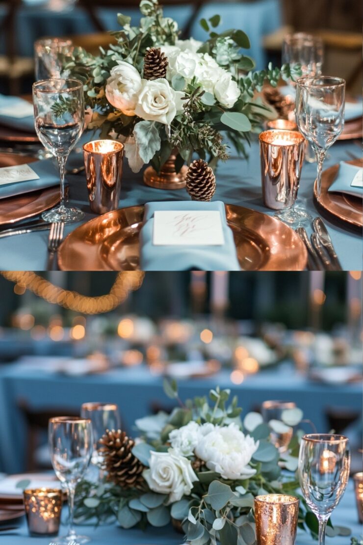Dusty Blue and Copper Winter Wedding Colors: Stunning Tips to Inspire ...