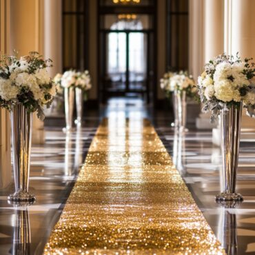 Sparkling New Year’s Wedding Aisle Decor Ideas – Create a Magical Walk ...
