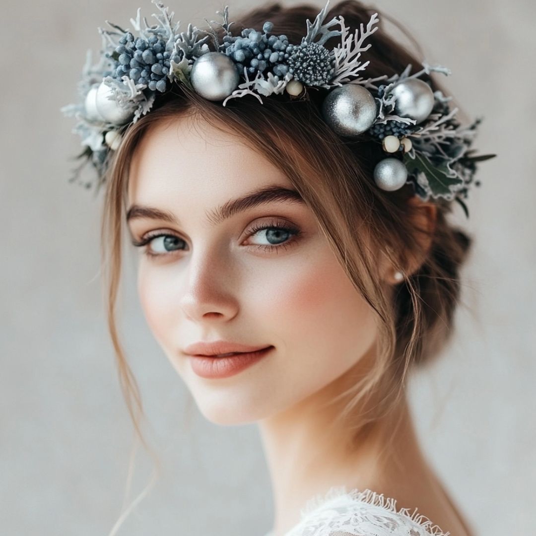Winter Wedding Flower Crown Ideas: Find Your Dream Look - Yeah Weddings