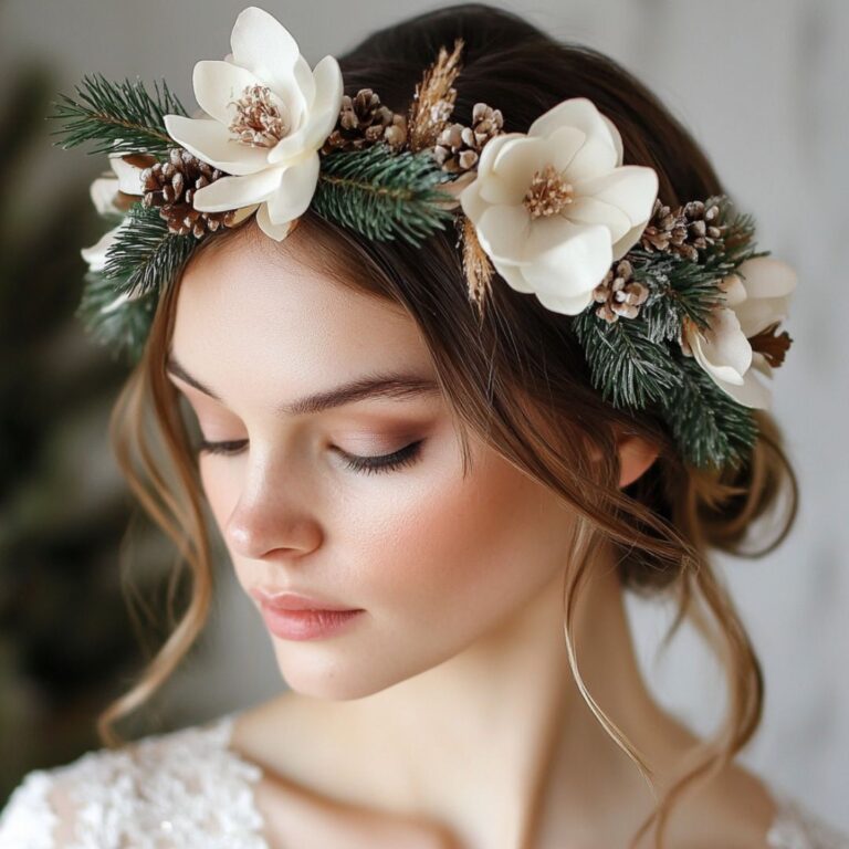 Winter Wedding Flower Crown Ideas: Find Your Dream Look - Yeah Weddings