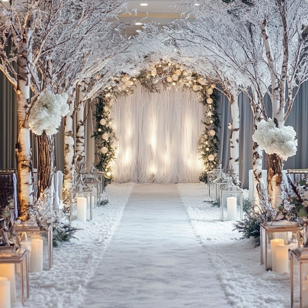 Stunning Winter Wedding Backdrop Ideas: Create a Magical Setting - Yeah ...