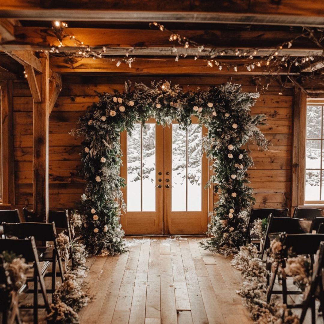 Dreamy Winter Wedding Flower Arch Ideas – Create Magic - Yeah Weddings
