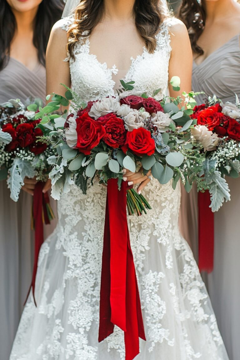 Stunning Red and Ash Grey Wedding Ideas: A Guide to Elegance - Yeah ...
