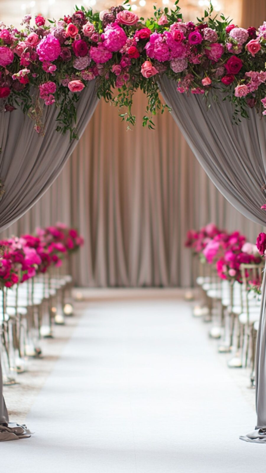 10 Hot Pink and Ash Grey Wedding Ideas for a Bold Yet Sophisticated ...