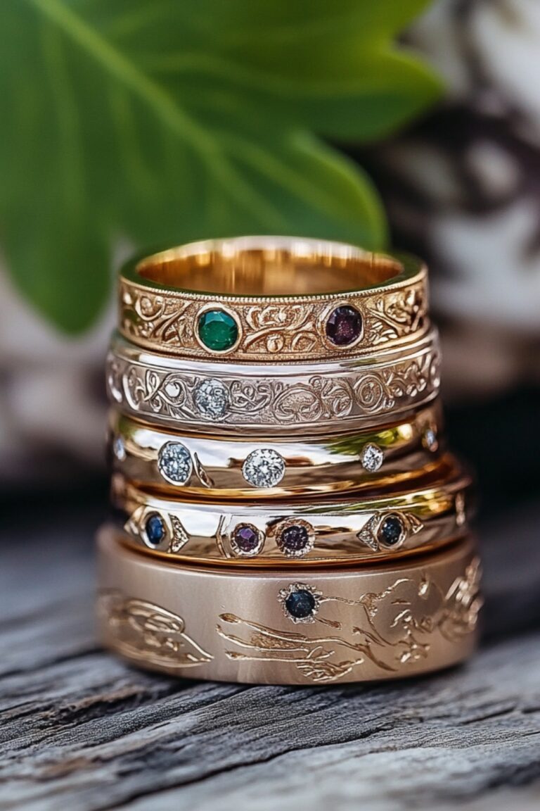 Stylish Wedding Band Ring Stacking Ideas: Create Your Dream Look - Yeah ...