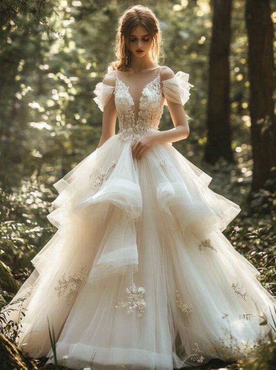 Dreamy Forest Wedding Dress Ideas: Style Guide for Your Big Day - Yeah ...
