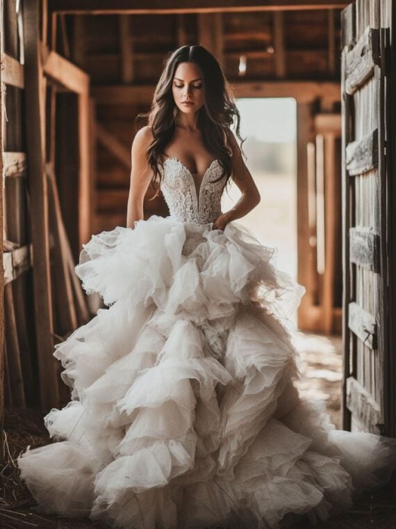 20 Stunning Western Wedding Dress Ideas You’ll Love - Yeah Weddings