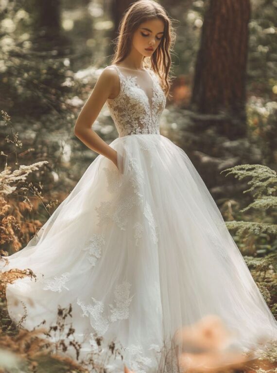 Dreamy Forest Wedding Dress Ideas: Style Guide for Your Big Day - Yeah ...