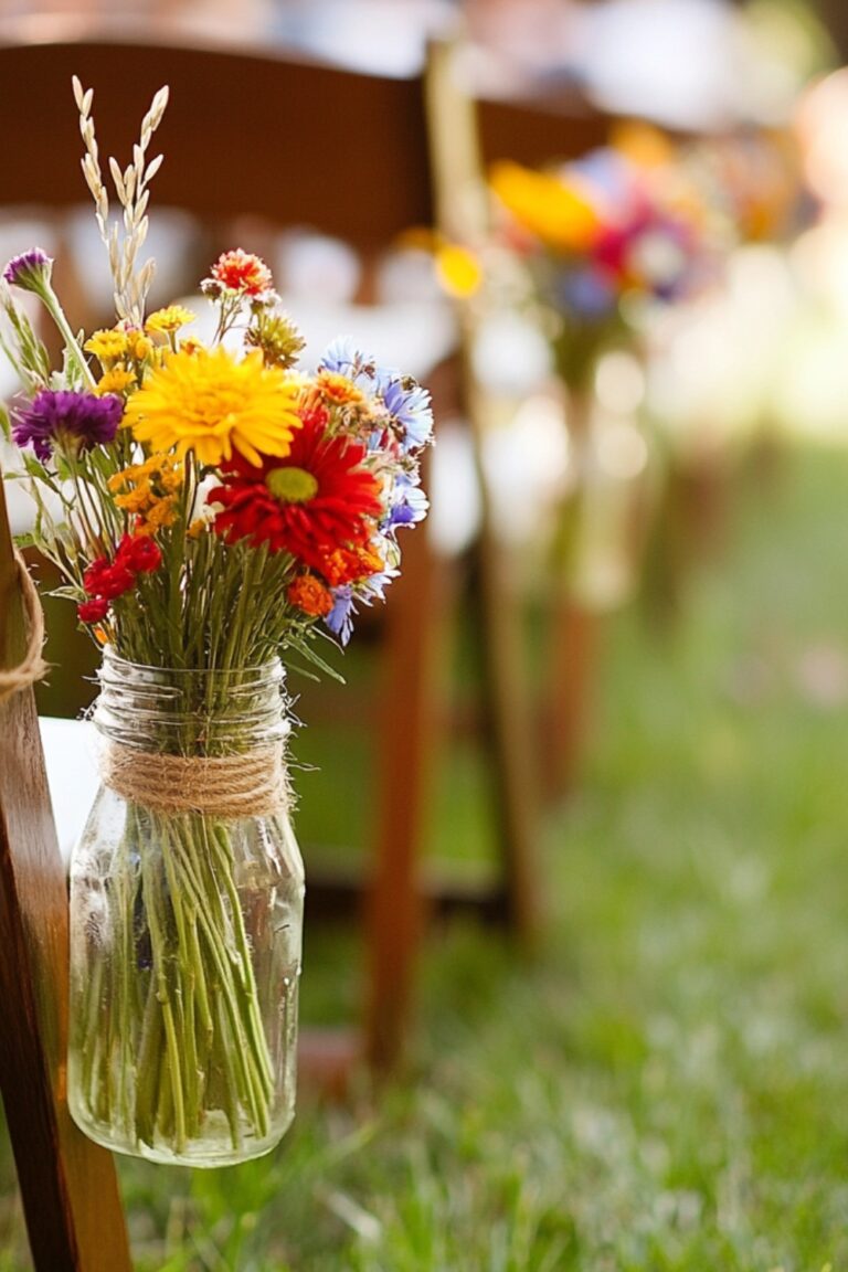 15 Backyard Wedding Aisle Decor Ideas for a Dreamy Ceremony - Yeah Weddings