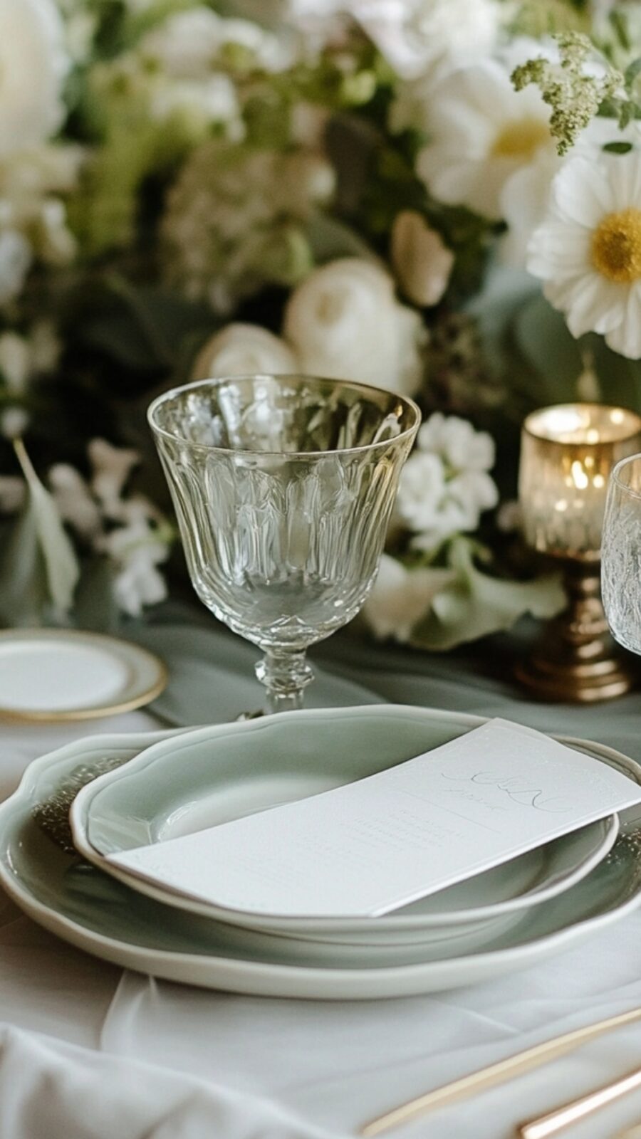 15 Stunning Sage Green Wedding Table Setting Ideas to Inspire Your ...