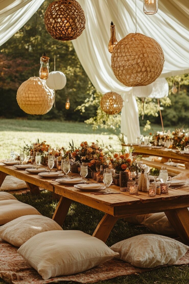 15 Stunning Backyard Wedding Table Ideas to Inspire You - Yeah Weddings